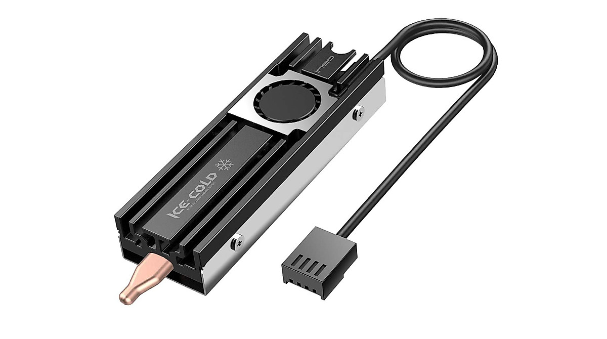 ineo Aluminum M.2 2280 SSD Heatsinks with 20mm Fan and Pure Cooper ...