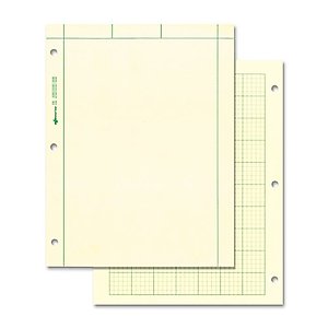 National Computation Pad, 5 x 5 Quad Ruling and Unruled, 8.5" x 11", 100 Sheets (42382)