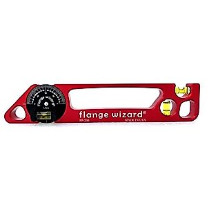 Flange Wizard PP-200 Pocket Pro Levels, 9", 3 Vials, RED