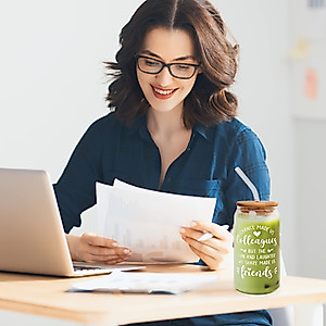 Coworker Gifts for Women - Coworker Leaving Gifts for Women - Farewell Gifts, Going Away Gift for Coworker, Friends - Bestie Gifts for Women Friends - Gifts for Women Birthday Unique - 16Oz Can Glass