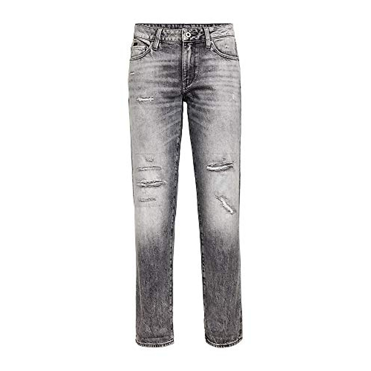 Kate Boyfriend Fit Jeans, Sun Faded Ripped Basalt, 28W x 32L