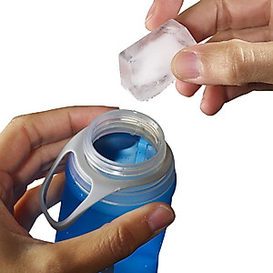 Salomon Soft Flask Water Bottle, 500ml, 17oz XA - 42mm,Blue