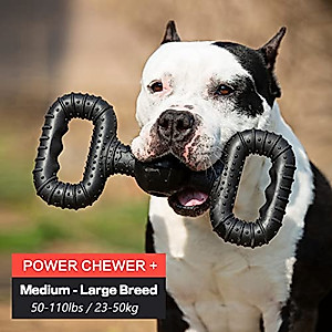 BiteKing Natural Rubber Dog Toys for Large Aggressive Chewers - Tough Tug War Dog Toy for Medium Large Dogs Tooth Clean