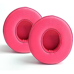 Solo2.0 Professional Soft Ear Pads Cushions Replacement Earpads Compatible with Beats Solo 2 SOLO2.0 Wired On-Ear Headphones(Pink)