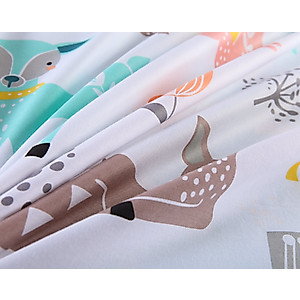 Queen Linens 100% Cotton Sheets Kids Twin Sheets for Kids Girls Boys Teens Deer (Full)