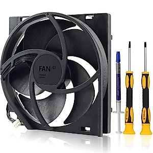 Gorliskl Replacement of Internal Cooling Fan for Xbox one S Console.(with Opening Tool and Heatsink Paste)