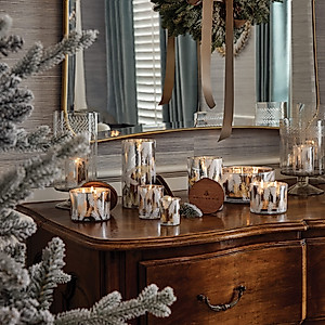 Thymes Frasier Fir Candle – Pine Needle Design – Holiday Candles – Scented Candle – Notes of Crisp Siberian Fir, Cedarwood & Sandalwood – Luxury Home Fragrance – Silver Candle Jar (Statement, 6.5 oz)