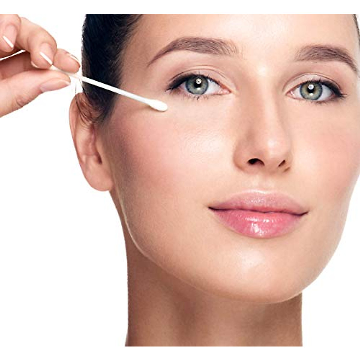 Cliganic Organic Cotton Swabs, 500 Count - 100% Pure Natural Cotton, Chlorine-Free Hypoallergenic, Soft, Gentle & Absorbent Buds