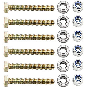 HAKATOP 6PK 1501216MA 1501216 Shear Pins and Nut Bolt Kit for AYP Sears Craftsman 722130 301172 301172MA 9524MA Snow Throwers