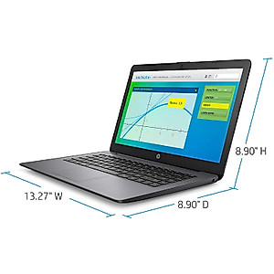HP Stream 14" HD Display, Intel Celeron N4000 Dual-Core, 4GB DDR4 Memory, 192GB Storage (64GB eMMC+128GB TGC SD Card), HDMI, WiFi,Webcam, Bluetooth, 1-Year Microsoft 365, Win10 S, Brilliant Black