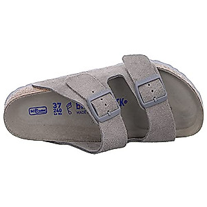 BIRKENSTOCK Unisex's Slides, Gray, 42 EU