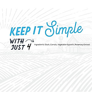 Farmland Traditions Filler Free Dogs Love Duck & Carrot Premium Jerky Treats. (13.5 oz)