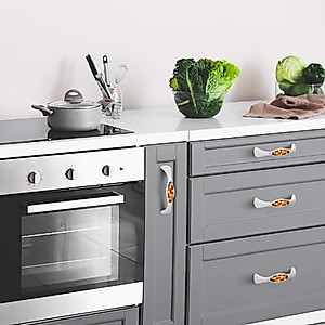 Pull Handle Fence Handle Long Cabinet Handles for Interior, Closet, Drawer, Outdoor, Garage, Lovely Fruit