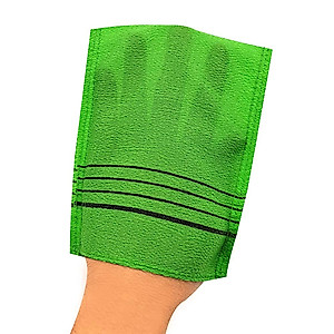 Korean Italy Towel Genuine Korean Exfoliating Scrub Bath Mitten 20Pcs Green