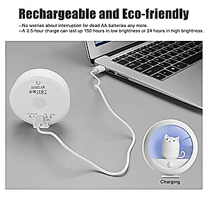 AIMILAR Cat Night Light - Motion Sensor, Rechargeable & Magnetic | Perfect Cat Gifts for Cat Lovers | Adjustable Brightness & 3 Mounting Options | Ideal Kids Night Lights for Bedroom or Bathroom