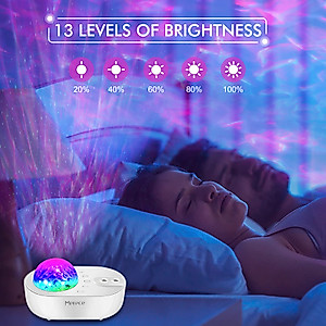 Star Projector, 3 in 1 Galaxy Night Light Projector with Remote Control, Bluetooth Music Speaker & 5 White Noises for Bedroom/Party/Home Decor, Timing Sky Starry Projector for Kids & Adults