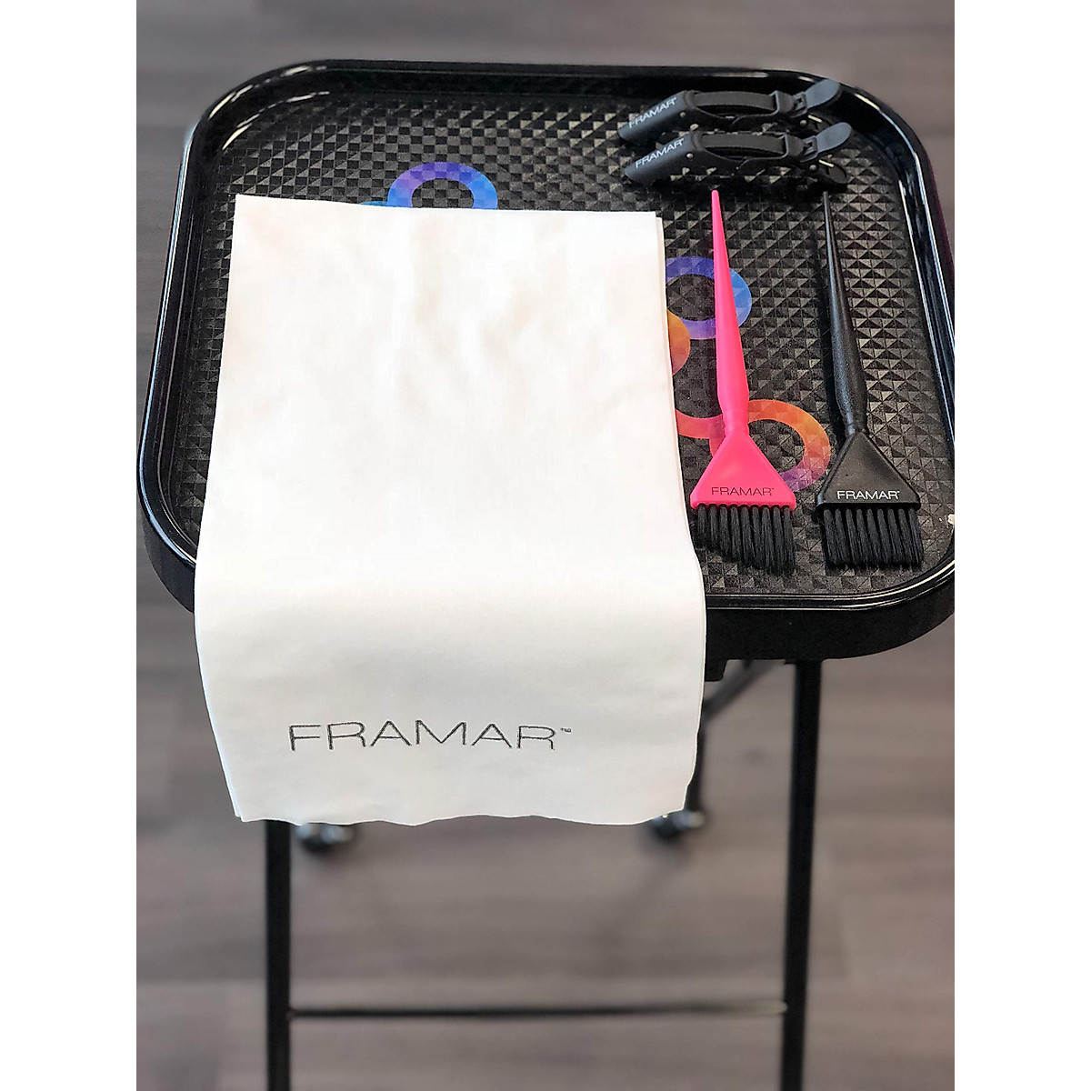 FRAMAR Disposable Towels for Salon, Hair Towels for Women, Salon Towels Bleach Safe White Spa Towels for Hair Drying Towel, White Towels Bulk, White Gym Towels Pack – 50 Pack Disposable Towel