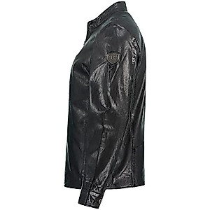 JP 1880 Menswear Big & Tall Plus Size L-8XL Biker Style Jacket black XXXXXX-Large 815880130