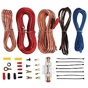 MTX TNP212D2 12-Inch 400-Watt RMS Dual Loaded 1200-Watt Car Subwoofer Enclosure Audio with Sub Box, Mono Block Amplifier, and 8 Gauge Amplifier Amp Complete Wiring Installation Kit