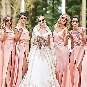 NewShun Bachelorette Party Sunglasses 10 PCS for Bridal Shower & Weddings Favors (Pink)