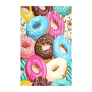STAYTOP Donuts Kitchen Dish Towel Set,Drying Kitchen Towels Tea Towels Gift Set for Drying Cleaning Cooking Baking 6Pcs