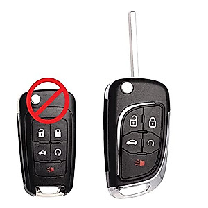 Upgraded Remote Key Fob Replacement Fits for Chevy Cruze Equinox Camaro Impala Malibu Sonic Buick Regal Verano Encore Lacrosse Allure GMC Terrain Keyless Entry Remote Start Control OHT01060512