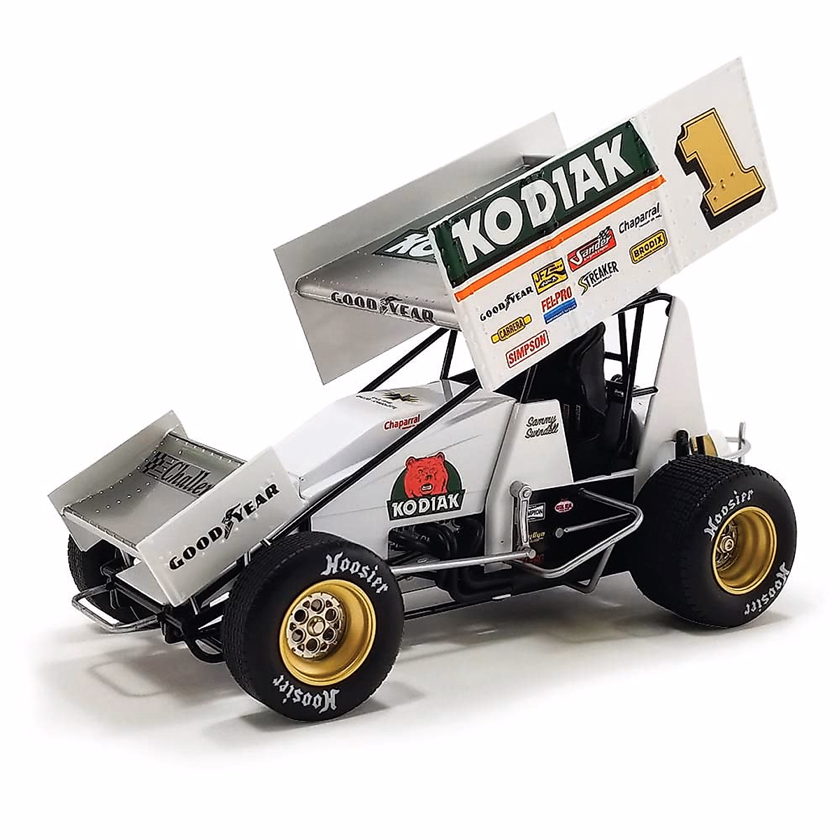 Winged Sprint Car #1 Swindell Kodiak Special National Sprint Car Hall of Fame and Museum World of Outlaws 1987 1/18 Diecast Model Car by Acme A1809524