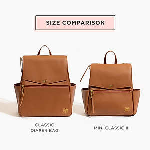 Freshly Picked Classic Mini II Diaper Bag Backpack, Wipeable Vegan Leather Harry Potter Diaper Bag, 8 Pockets (Harry Potter)