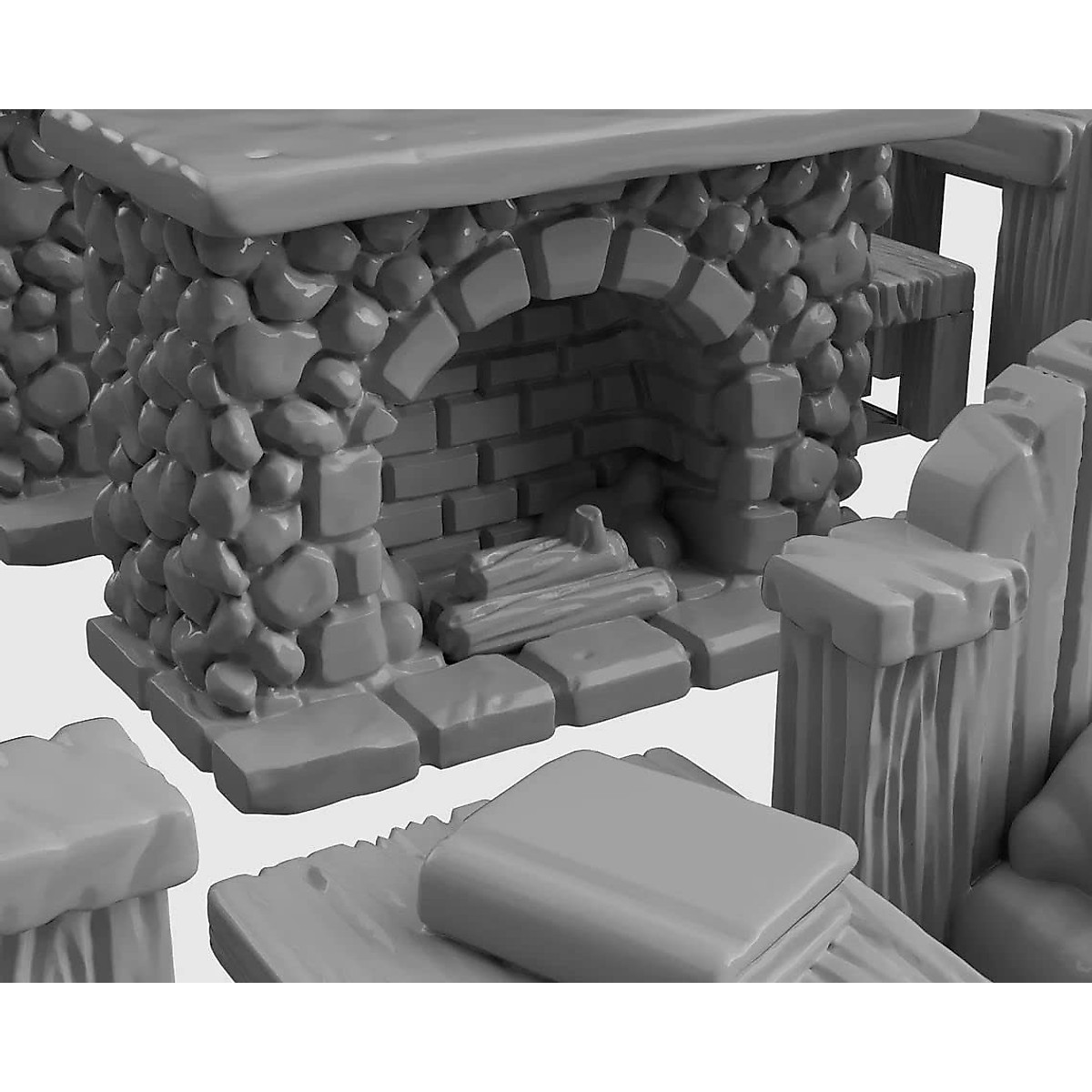 3DEGOS Tavern Furniture Set Set DND Terrain 28mm for Dungeons and Dragons, D&D, Pathfinder, Warhammer 40k, RPG, Miniatures, Age of Sigmar, Tabletop, D and D, Dungeons and Dragons Gifts