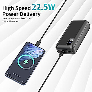 POIYTL Power Bank 50000mAh 22.5W Fast Charging Portable Charger USB-C Quick Charge with 3 Outputs & 2 Inputs LED Display Huge Capacity External Battery Pack for iPhone, Samsung, iPad etc