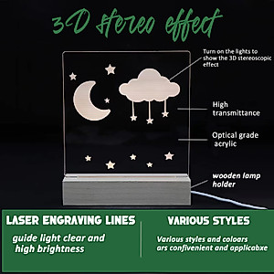 chopie Rocket Night Light,Personalized Night Light,Space Ship Night Light,Kids Bedroom,Nursery Night Light,Gift for Son,Creative Kids Bedroom Bedside Lamp Decoration Best Gifts for Boys & Girls