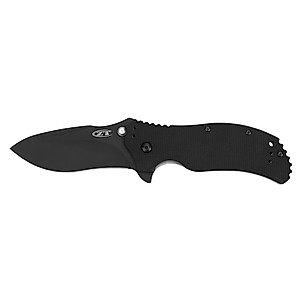 Zero Tolerance 0350 Folding Pocket Knife + Smith's PP1 Pocket Pal Knife Sharpener
