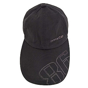 Gilumza (Upgrade) 4pk Black Baseball Caps Inserts Strip Crown Flexible & Long Lasting Hat Shaper Plastic Hat Liner Support for Snapback Caps Fitted Caps Ball Sports Caps and More, 4 PK