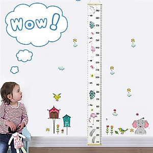 Baby Growth Chart,Canvas Height Measurement Ruler,Hanging Ruler Wall Decor Ruler for Kids Wall Decor Baby Nursery Decoration,Great Baby Shower Christmas Gift 79" x 7.9"