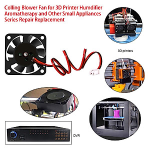 4PCS 3D Printer Brushless Cooling Fan 40x40x10mm DC24V Oil Bearing Blower Fan Turbo fan with 2 Pin Terminal for Hotend Extruder Heatsinks Makerbot MK7 MK8 CPU Chip Arduino Creality Ender 3 Ender 3 Pro