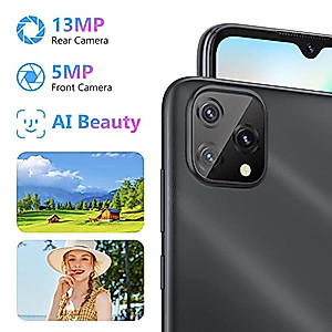 Blackview A55 Smart Phone, 6.528 inches Unlocked Phones HD+ Waterdrop Screen, 3GB+16GB/SD 128GB, 4780mAh Battery, 8+5MP Camera, Android 11 Unlocked Cell Phones, Triple Card Slots, GPS, Face ID