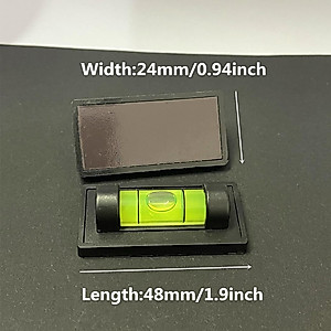 WOYISEPG 4Pcs Magnetic Bubble Spirit Level RV Standard Levels Magnet RV Levelers Tool for RV Camper, Travel Trailer, Motorhome, Tripod, Turntable, Phonograph (Set-A)