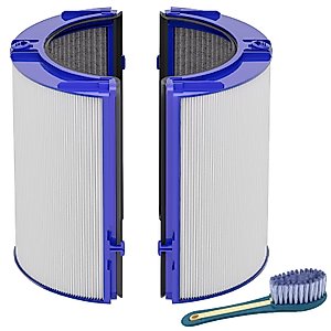 True HEPA+Carbon Filter 1-Pack Replacement for Dyson PH01 PH02 PH03 HP06 TP06 HP07 TP07 HP09 TP09 360° Combi Glass Purifying Fans, Compatible with Dyson Pure Cool Hot Air Puri-fier Part #970341-01