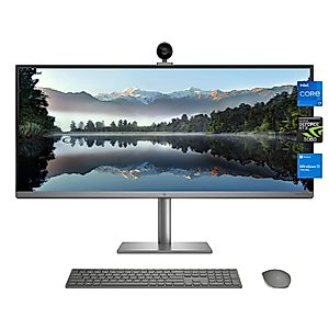 HP 2022 Newest Envy All-in-One Desktop, 34" WUHD Display, Intel Core i7-11700, GeForce RTX 3060, 16GB RAM, 1TB SSD, Wi-Fi 6, HDMI, Thunderbolt 4, RJ-45, Webcam, Wireless KB&Mouse, Windows 11 Home
