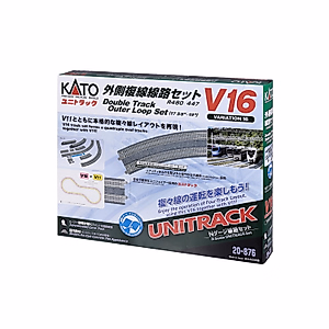 Kato USA Model Train Products V16 UNITRACK Japanese Packaging Version Double Track Outer Loop Set