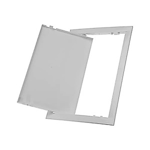 Vent Systems 8'' x 12'' Inch Access Panel - Easy Access Doors - ABS Plastic - Access Panel for Drywall, Wall and Ceiling Electrical and Plumbing Service Door Cover