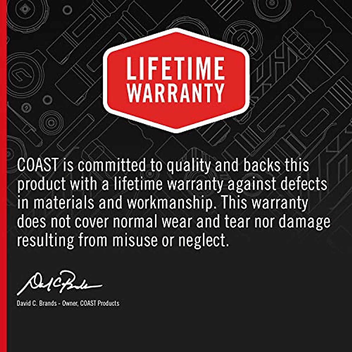 COAST HX5 410 Lumen LED Flashlight, Pure Beam Focusing, Slide Focus, Pocket Clip, Weatherproof, Pocket Sized, Battery Included, Black.