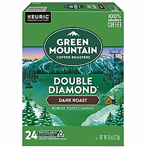 Green Mountain Coffee Roasters Double Diamond, Single-Serve Keurig K-Cup Pods, Dark Roast Coffee Pods, 96 Count