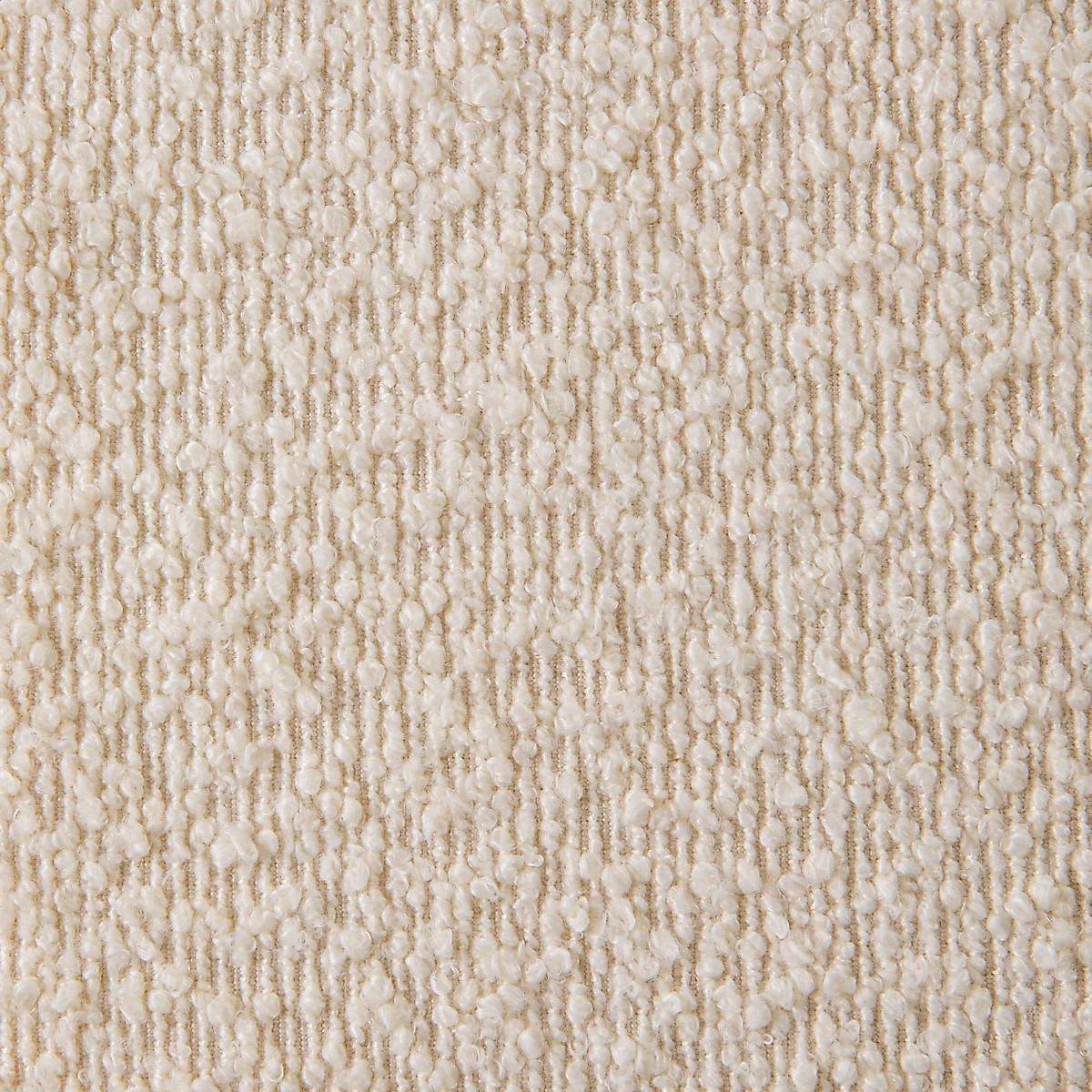 Household Essentials Harper Metal Bench with Boucle Upholstered Cushion, Cream and Black