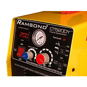 Ramsond CT 520DY 3-in-1 Multifunction Digital Inverter Plasma Cutter + TIG Welder + ARC (MMA) Welder, Dual Voltage 110/220V Dual Frequency 50/60Hz