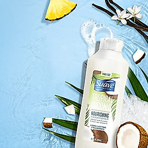 Suave Essentials Nourishing Conditioner for Dry Hair Tropical Coconut Infused with Coconut Extract and Vitamin E 30 oz