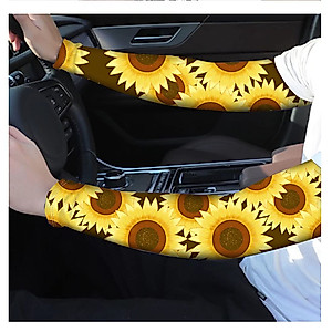 BIGCARJOB Custom Design Arm Sleeves,Women Ladies Fashion Arm Covers,for Elbow Brace, Baseball, Basketball, Football, Cycling Sports,Size M