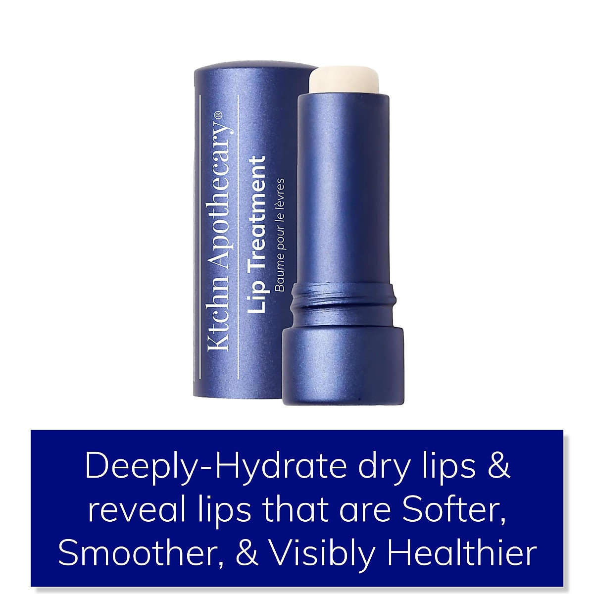 Ultra-Hydrating Lip Treatment, 100% Natural Lip Balm, Lip Moisturizer + Conditioner-in-1, Hydrate, Nourish, Soften, Smooth Lines, Rejuvenate Dry Lips, Freshly-Made with Food-Quality Ingredients, Ultra-Premium Aluminum Tube, for Women + Men, Pack of 2