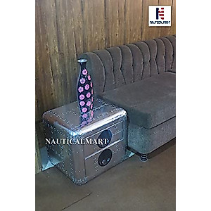 NauticalMart Aviator Side Table - Metal Side Table - Metal End Table - Coffee Side Table - Office Furniture
