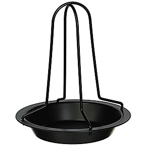 TableCraft Products BBQ32 Beer Can Chicken Rack, Roasting Pan, Coated Steel